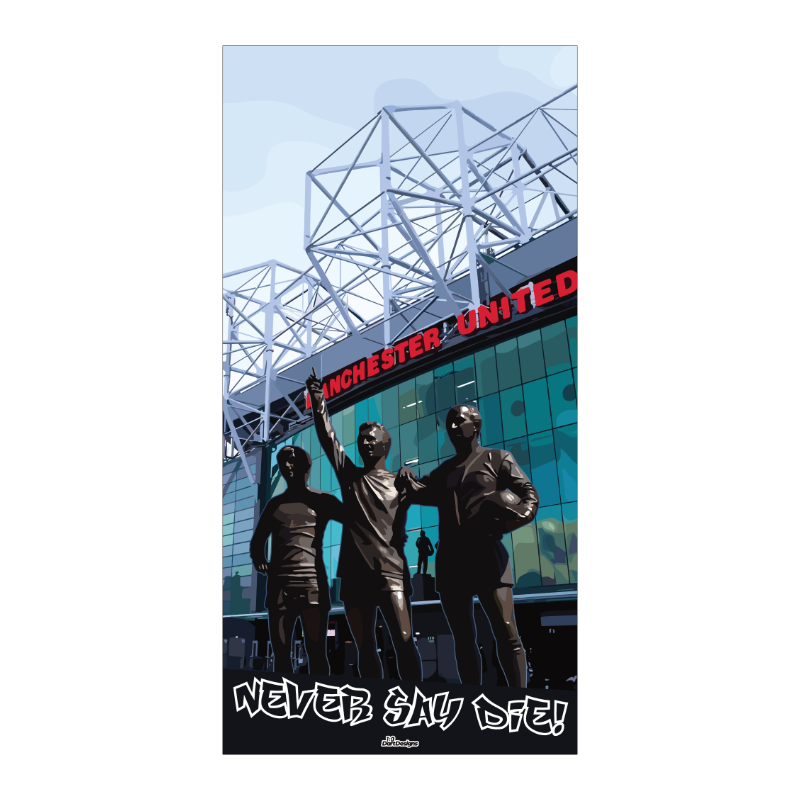 Man Utd Holy Trinity Dartboard Backboard Back Drop – 180DartDesigns